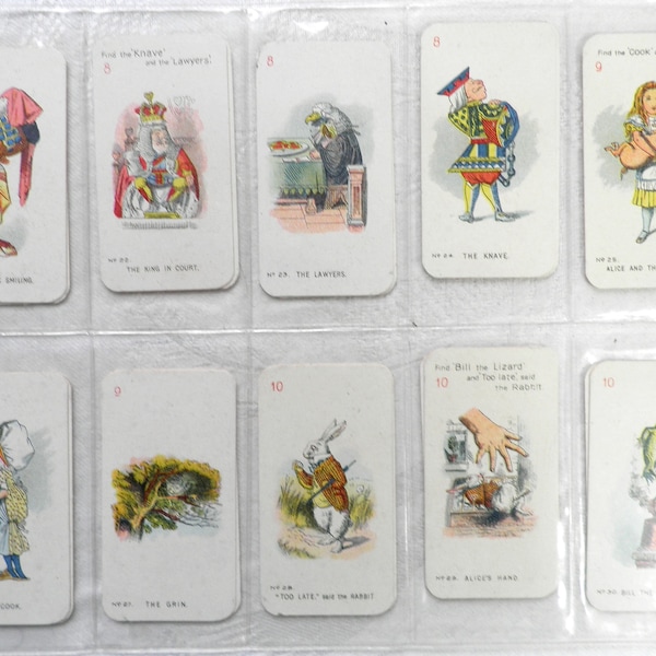 Alice in Wonderland Card Game - Etsy