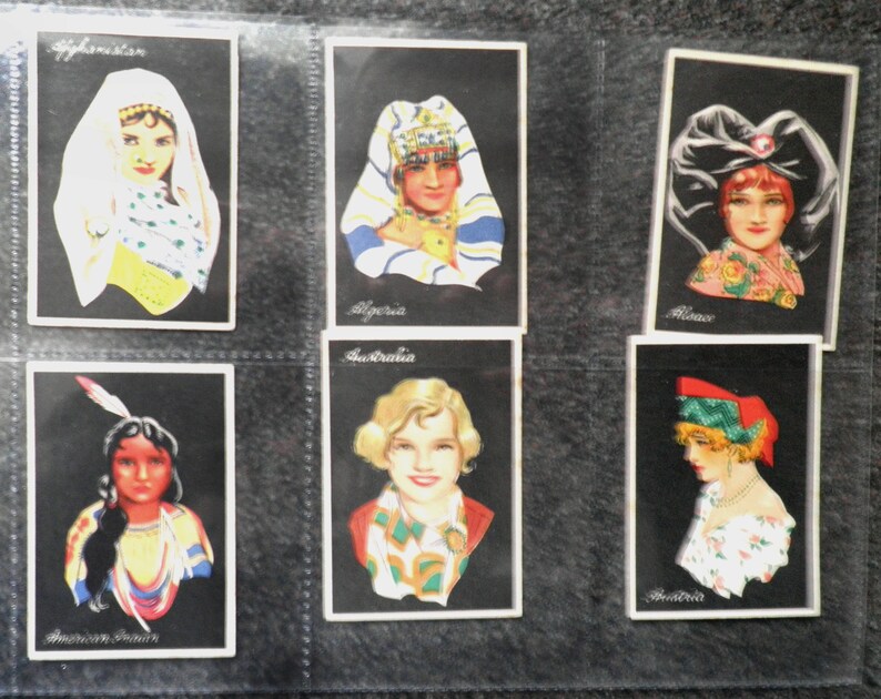 Girls of Many Lands Complete Set of 50 by Major Drapkin Cigarette Cards ...