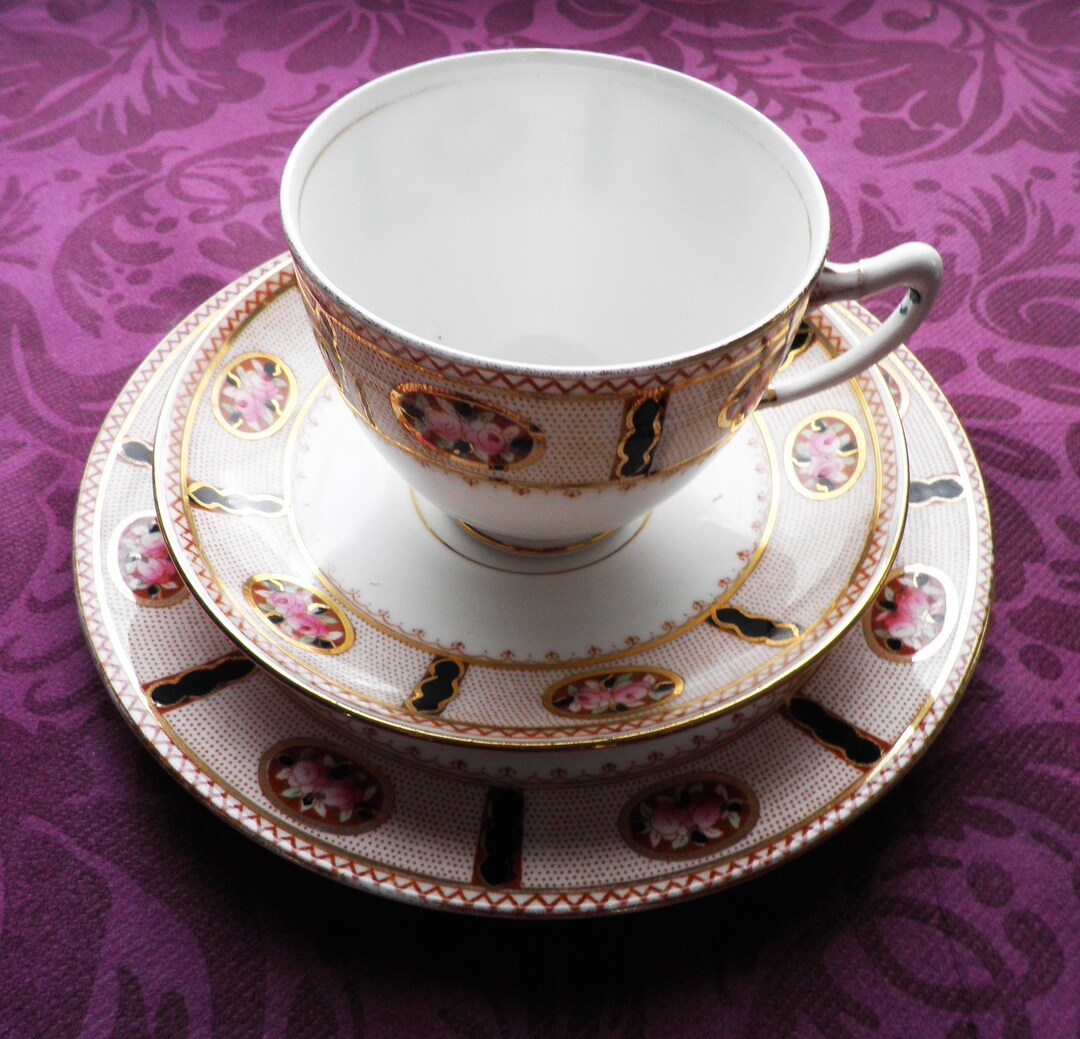 Vintage Paragon Star, China Trio, 1930s Pattern 5844 Two Roses, Teacup ...
