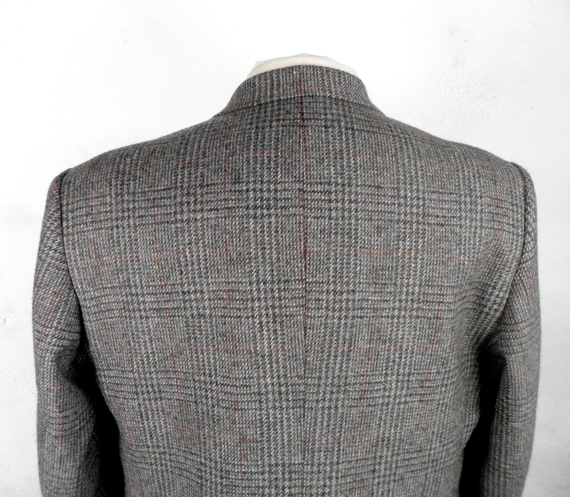 Rare Crombie Mid Grey Brown and Ivory Check Tweed Wool Sports | Etsy