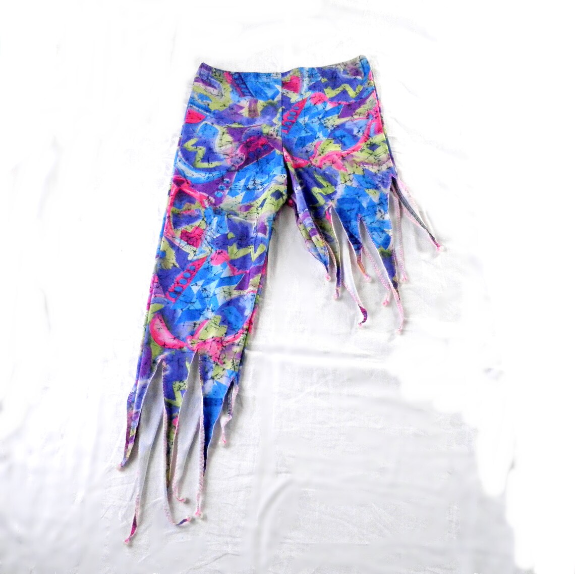 1990s Glowing Blue Purple and Pink Cropped Rave Fairy | Etsy