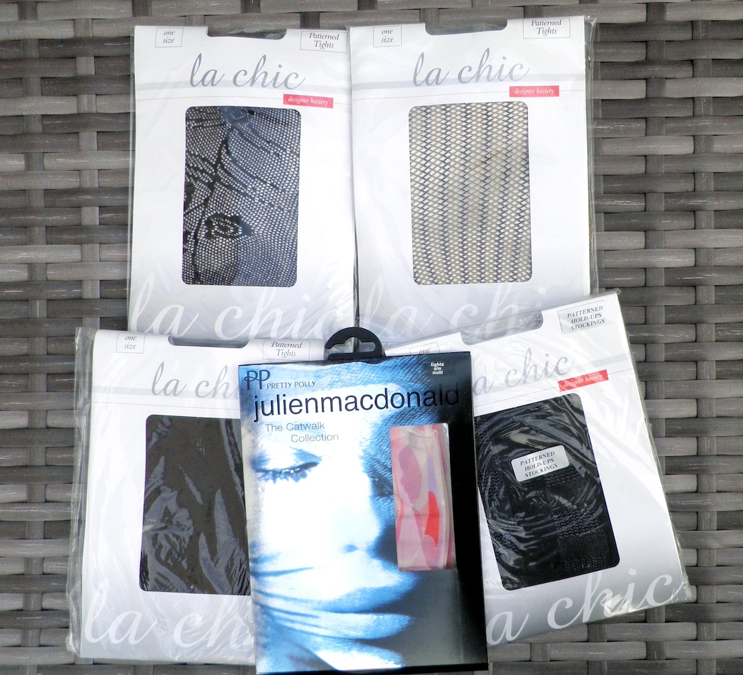 1990s Choice of 3 Pairs of Tights Designer Hosiery Mixed Makers and ...