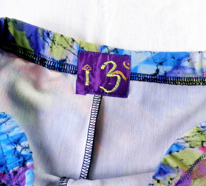 1990s Glowing Blue Purple and Pink Cropped Rave Fairy Asymmetric ...
