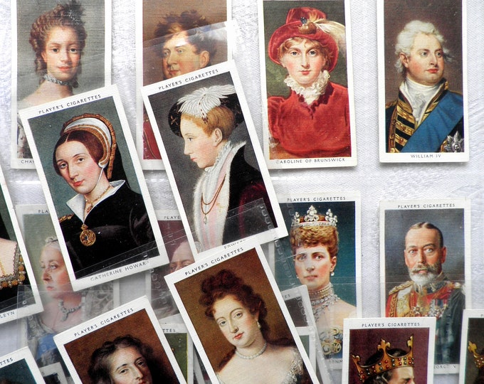 Kings and Queens of England Complete Set of 50 by John Player & Sons ...