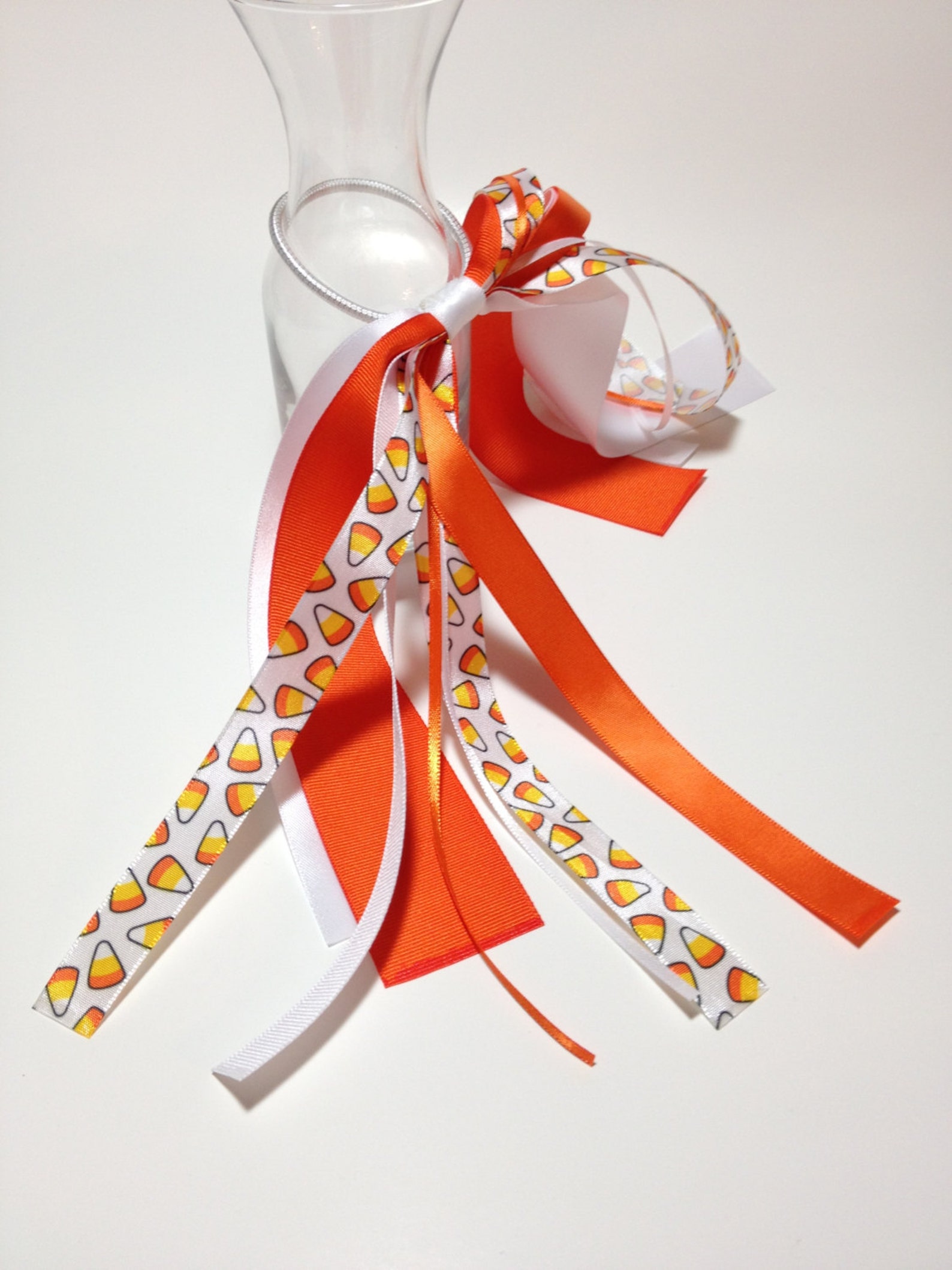 Halloween Hair Streamer Orange and White Halloween Costume - Etsy