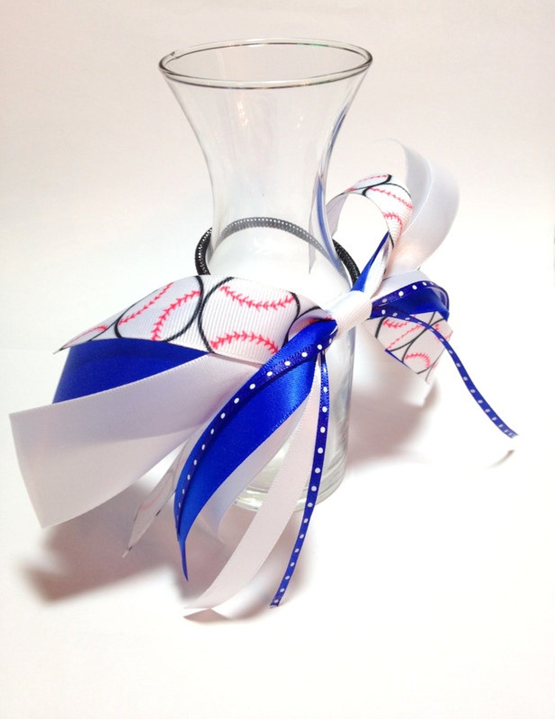 Baseball Hair Ribbon Sport Hair Ribbons Yankees Colors - Etsy
