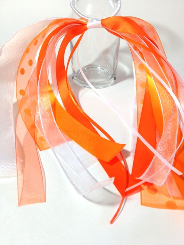 Mardi Gras Hair Streamer, Orange and White, Mardi Gras Costumes, Hats ...