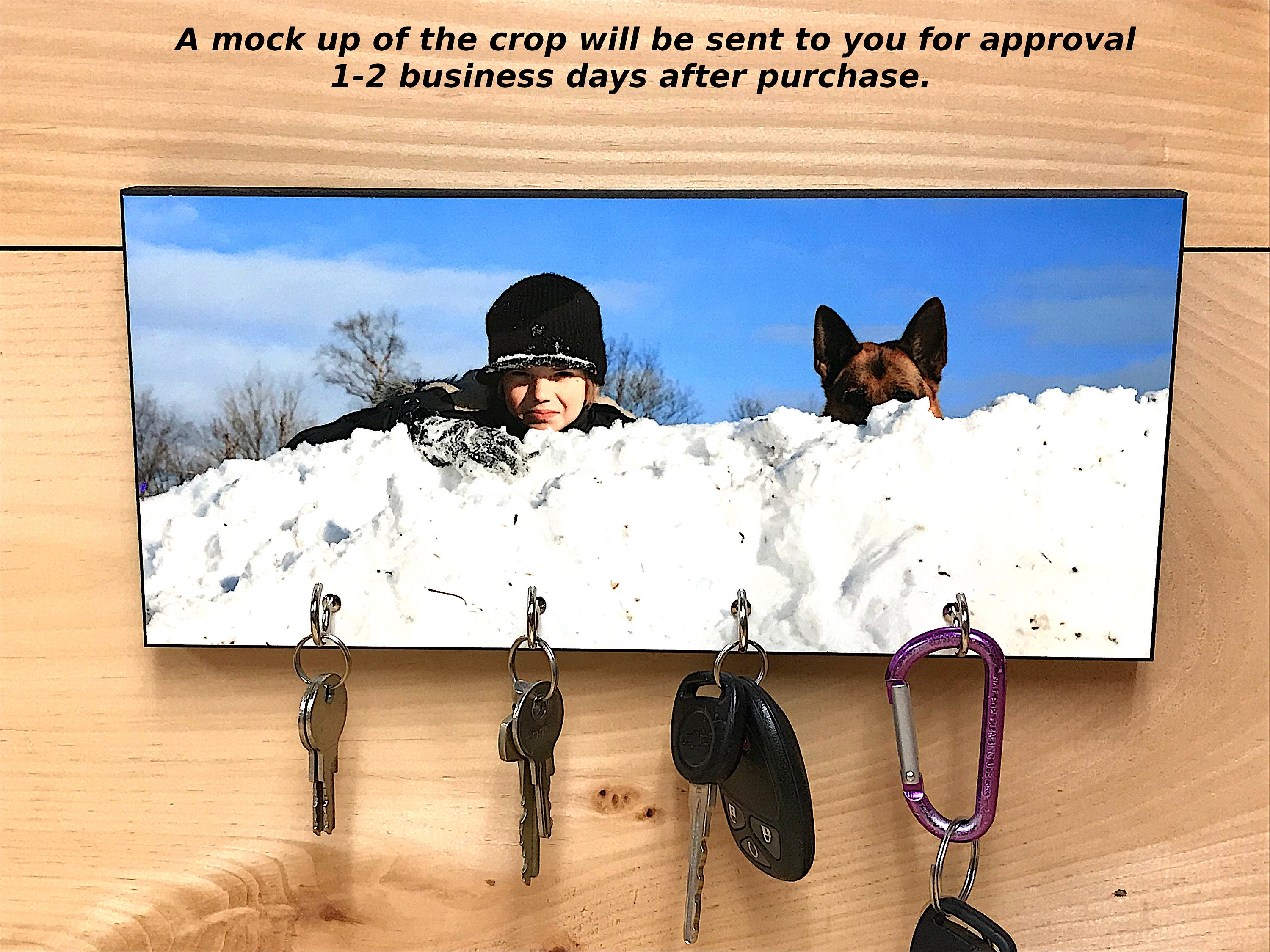 Your Dog PHOTO Wall Decor KeyHolder Dog Wall Decor Cat | Etsy