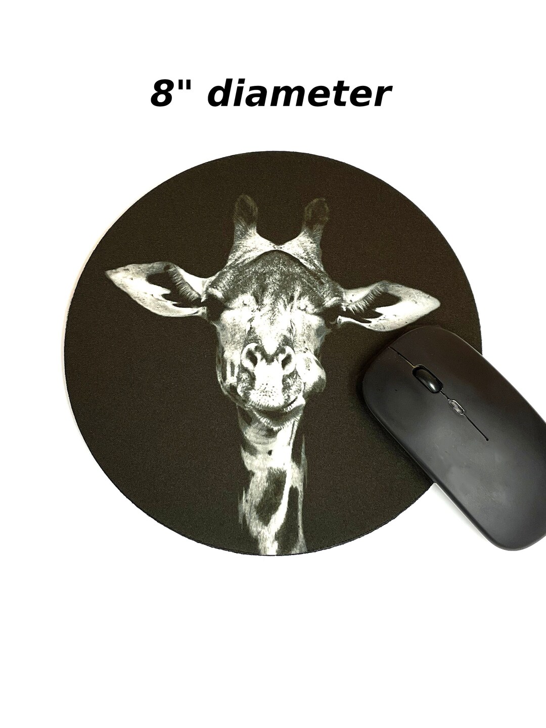 Giraffe Mouse Pad Round Teacher Gift Giraffe Giraffe Face Giraffe Decor ...
