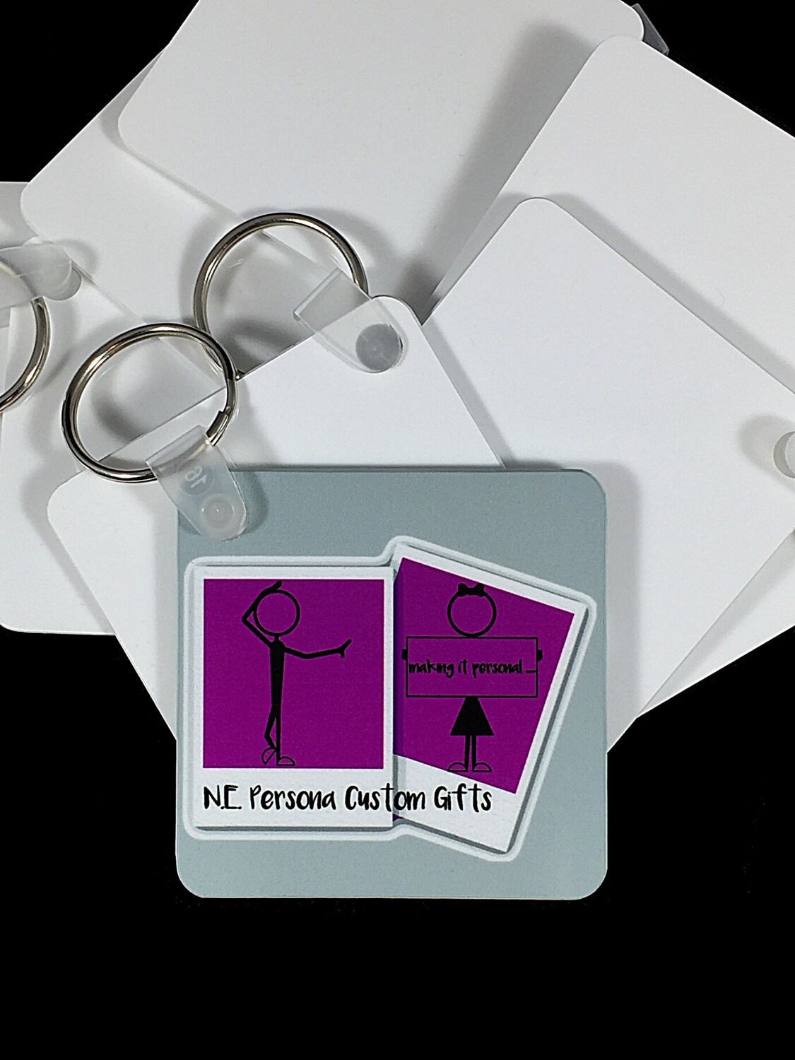 Promotional Custom KeyChains 10 Business Logo KeyChains | Etsy