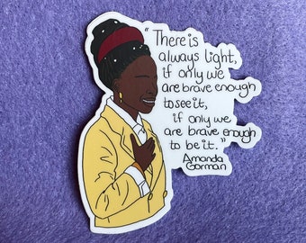 Amanda Gorman Sticker | Etsy