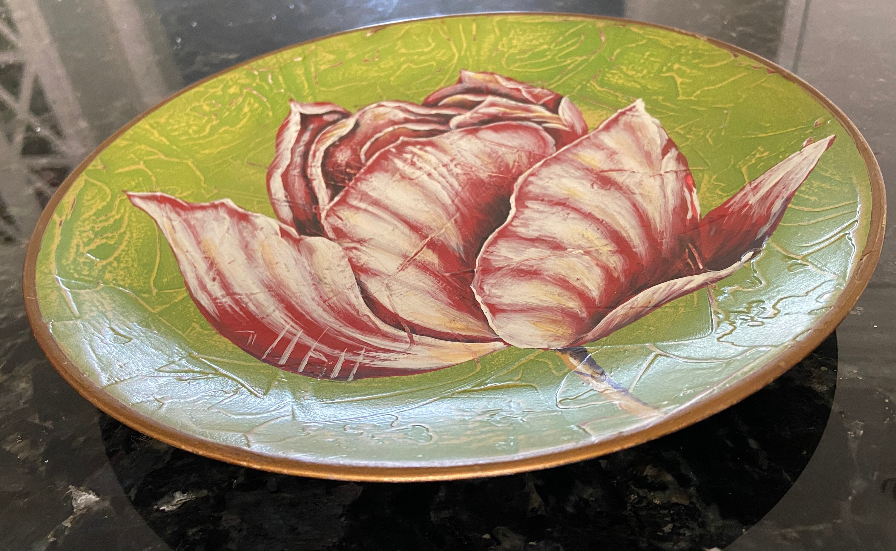 Vintage Decorative Parrot Tulip Plate - Etsy