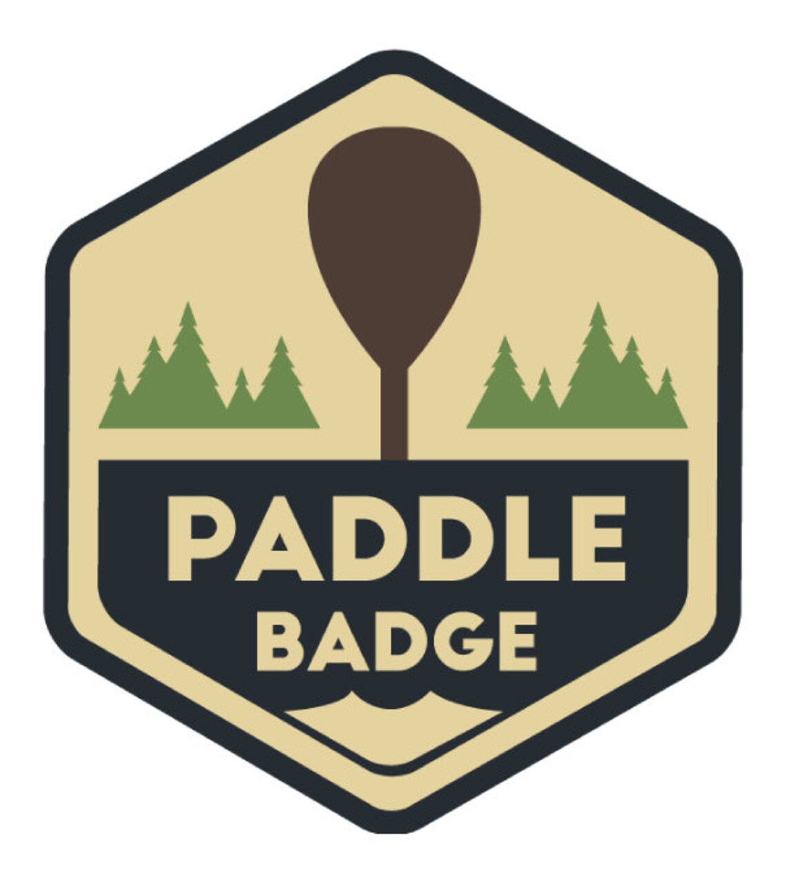 Paddle Badge Decal, Kayak Art, Canoe Decal, Adventure Stickers, Rafting ...