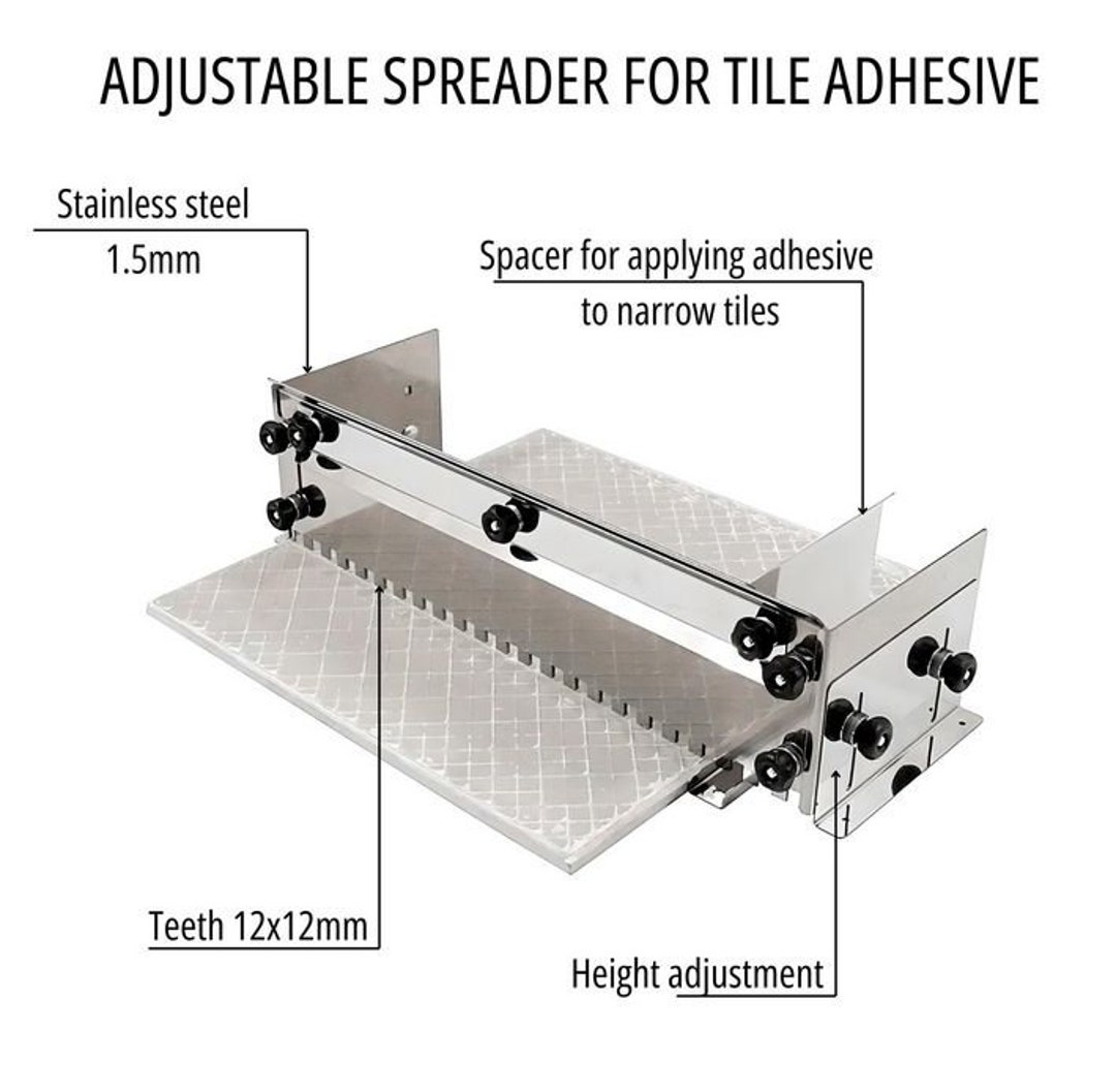 Trowel Box Stainless Steel Trowel Tool TEETH 12*12mm Trowel for ...