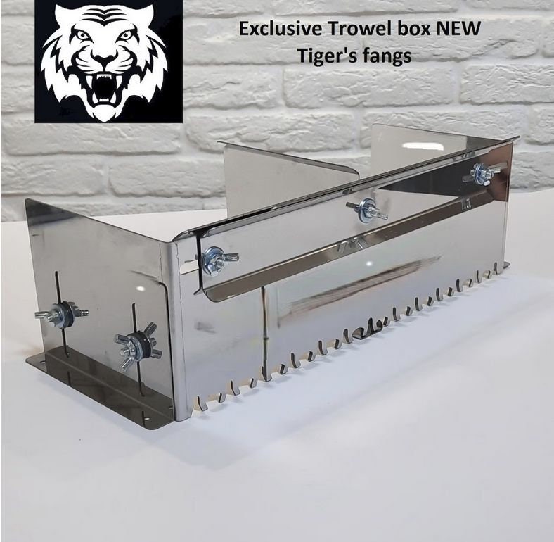 Trowel Box Stainless Steel Trowel Machine Trowel Tool TEETH 8/10/12/14 ...