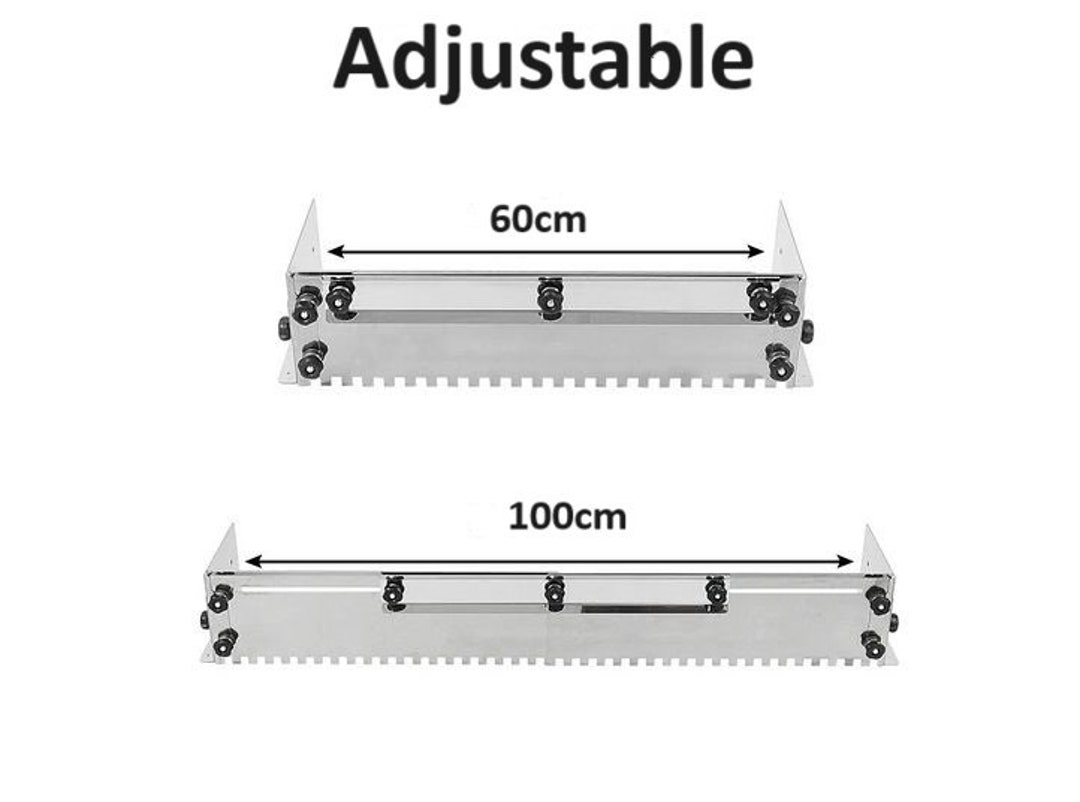 DADDY Adjustable Trowel Box Stainless Steel Trowel Tool TEETH 14*14mm ...