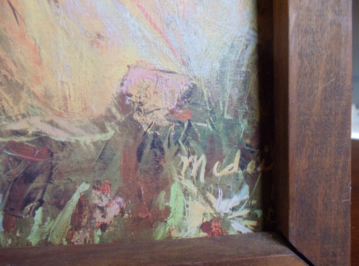 Medeiros Lithograph Print Vintage Mid Century Harmony | Etsy