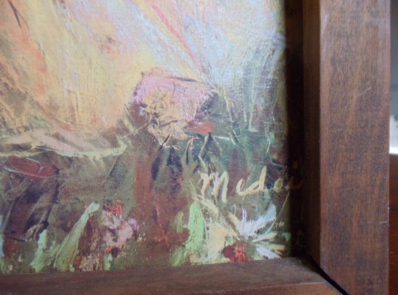 Medeiros Lithograph Print Vintage Mid Century harmony - Etsy