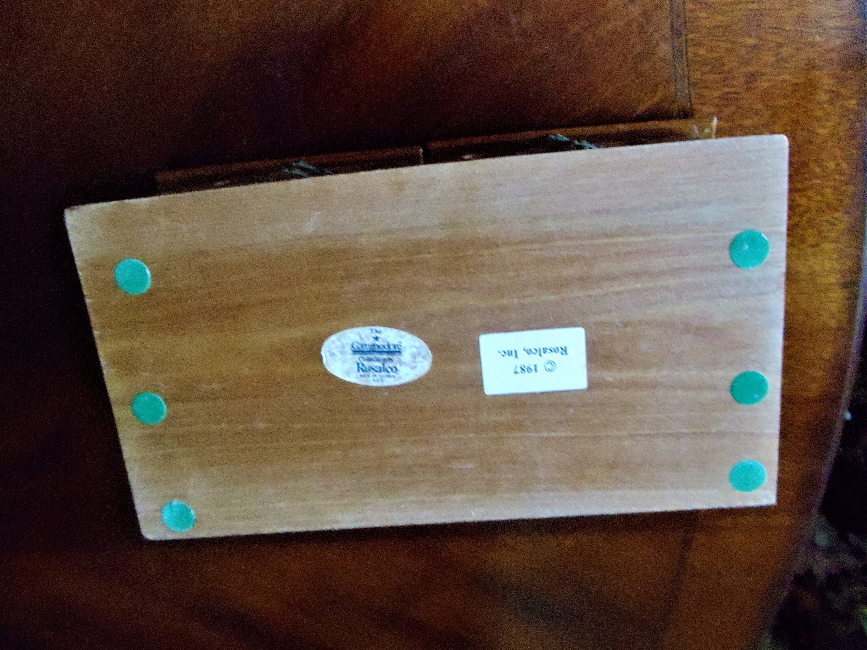 Rosalco Jewelry Box Rare Vintage The Commodore Collection | Etsy