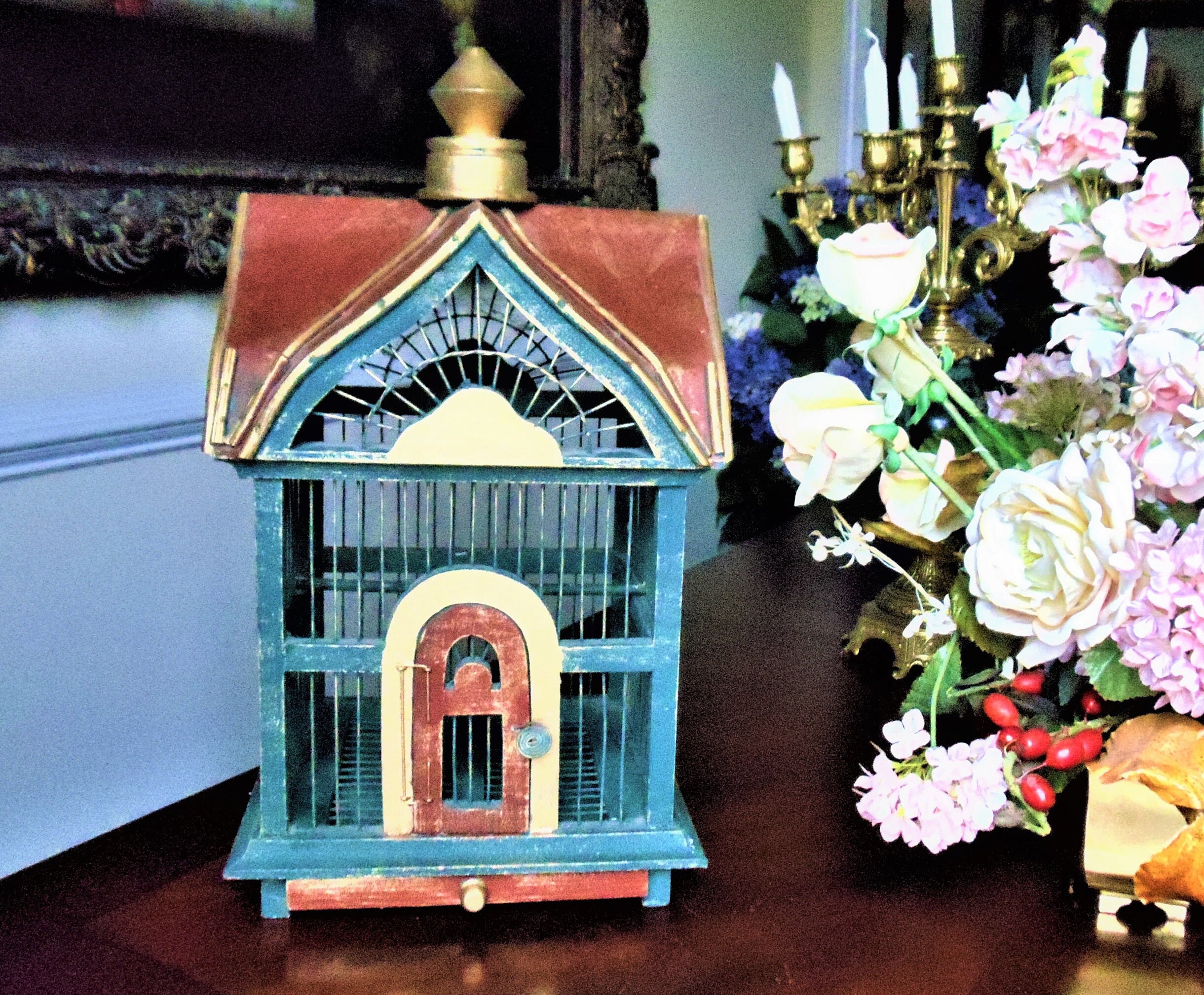 Large Palace Style Vintage Bird Cage Hand Made Domed Roof | Etsy