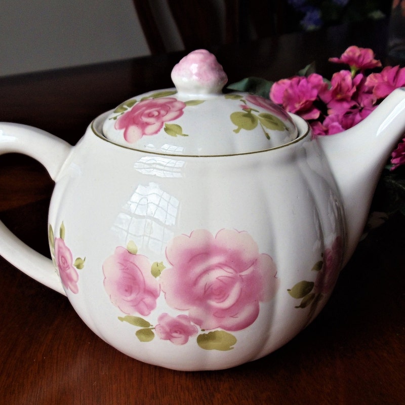 Porcelain Tea Pot - Etsy