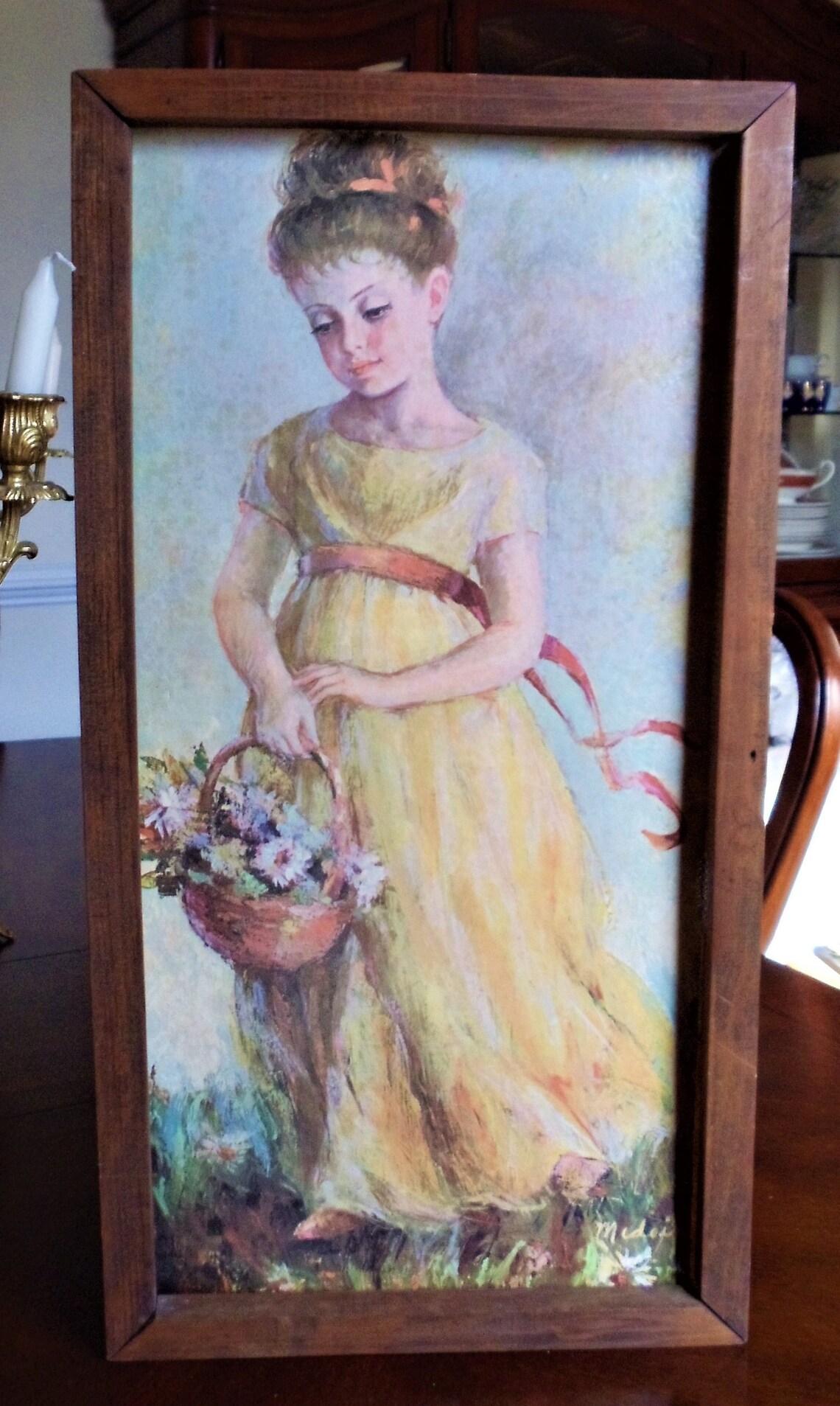 Medeiros Lithograph Print Vintage Mid Century Harmony | Etsy