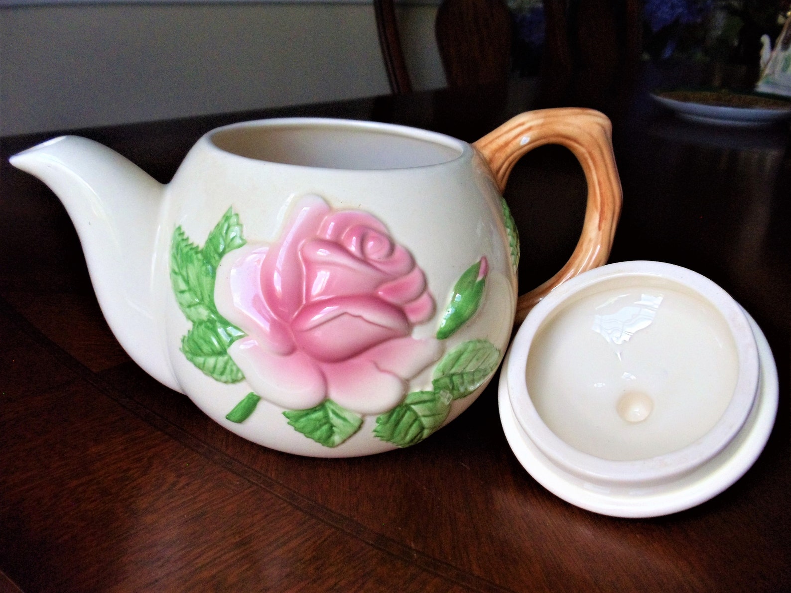 Vintage Pink Roses Porcelain Tea Pot Beautiful Shades of Pink | Etsy