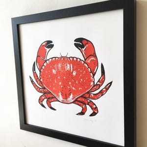 Crab Silk Screen Print - Limited Edition - Etsy