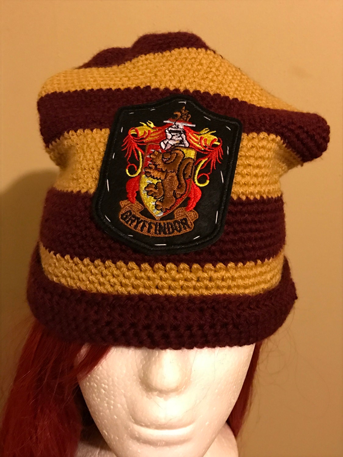 Harry Potter Griffondor Floppy Beanie - Etsy