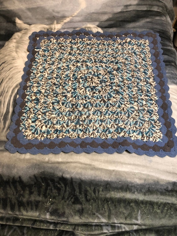 Blue Scheme Baby Blanket | Etsy