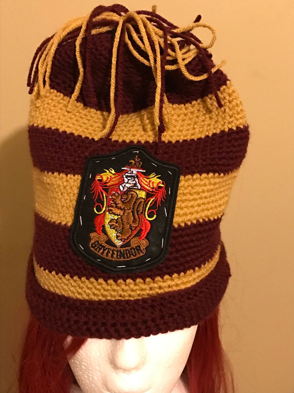 Harry Potter Griffondor Floppy Beanie - Etsy