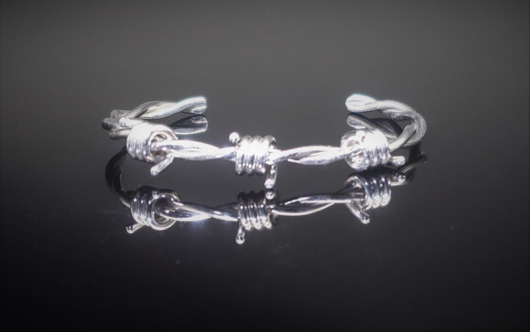 Barbed Wire Cuff, Sterling Silver Barbed Wire Cuff Bracelet - Etsy