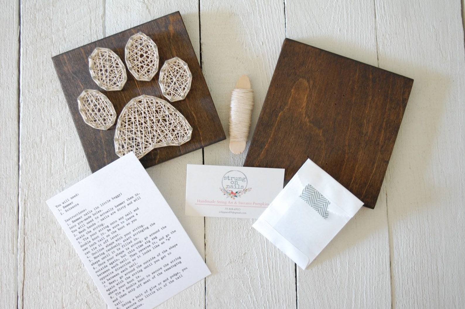 DIY PAW Print String Art Kits String Art DIY Pet Memorial - Etsy