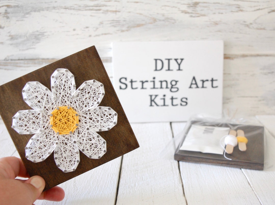 DAISY DIY String Art Kit Daisy Sign Plants and Flowers - Etsy