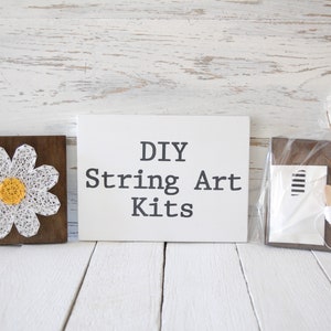 DAISY DIY String Art Kit Daisy Sign Plants and Flowers - Etsy