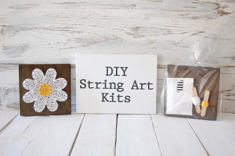 DAISY DIY String Art Kit Daisy Sign Plants and Flowers - Etsy