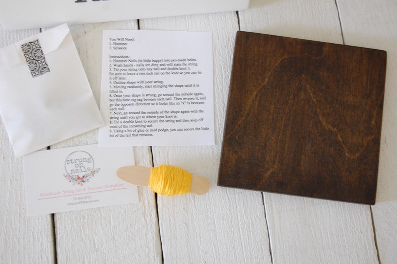 DIY Leaf String Art Kit Do it yourself fall decor farmhouse | Etsy