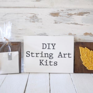 DIY Leaf String Art Kit Do It Yourself Fall Decor Farmhouse - Etsy