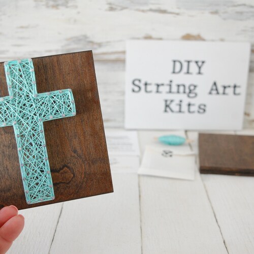 Cross String Art Kit Religious Art Gift of Faith Easter - Etsy