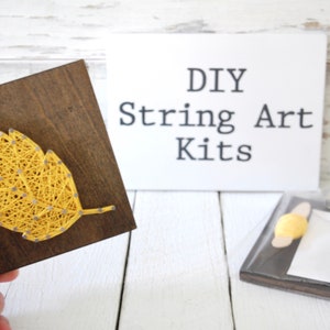 DIY Leaf String Art Kit Do It Yourself Fall Decor Farmhouse - Etsy