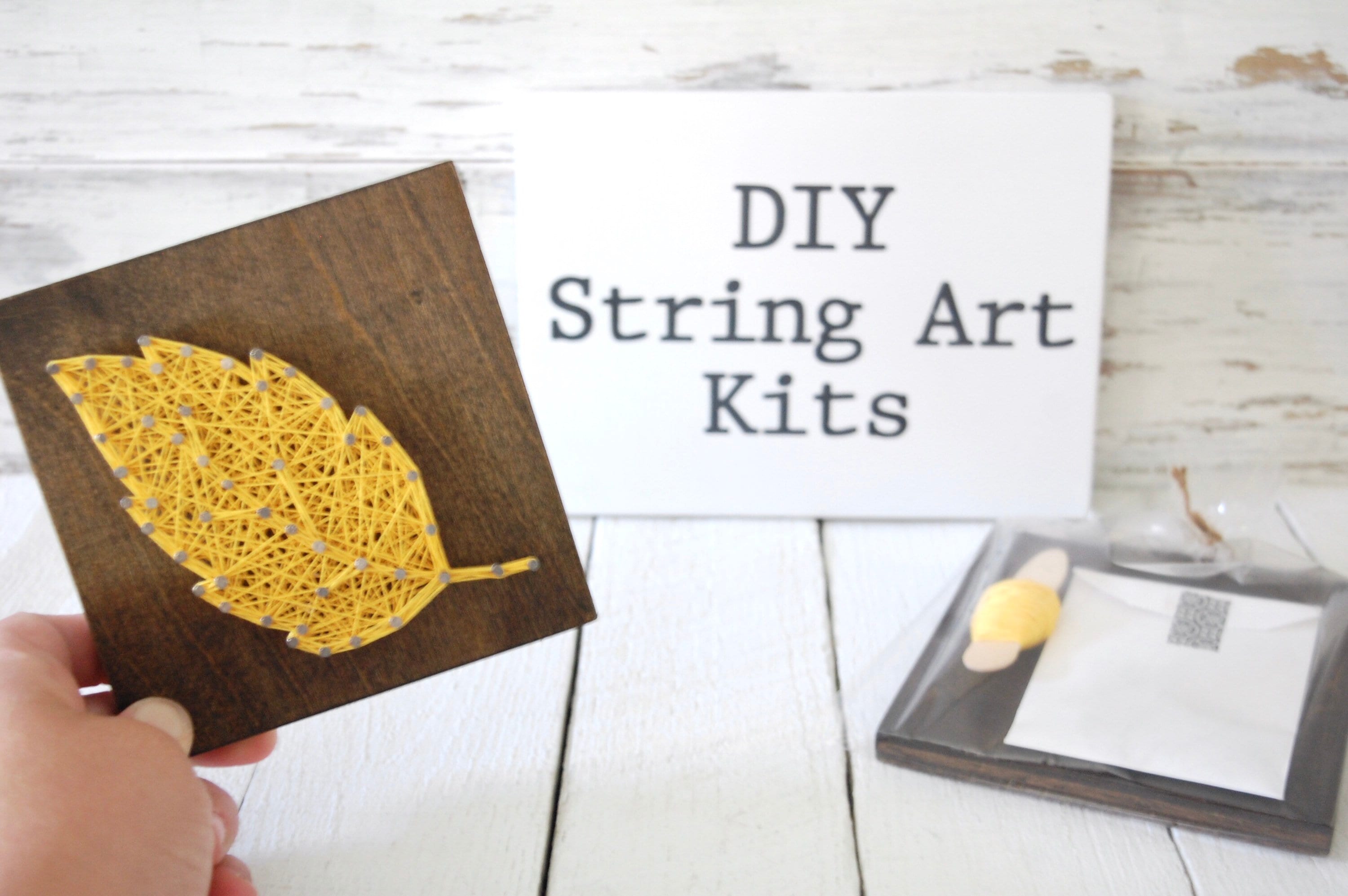 DIY Leaf String Art Kit Do it yourself fall decor farmhouse | Etsy