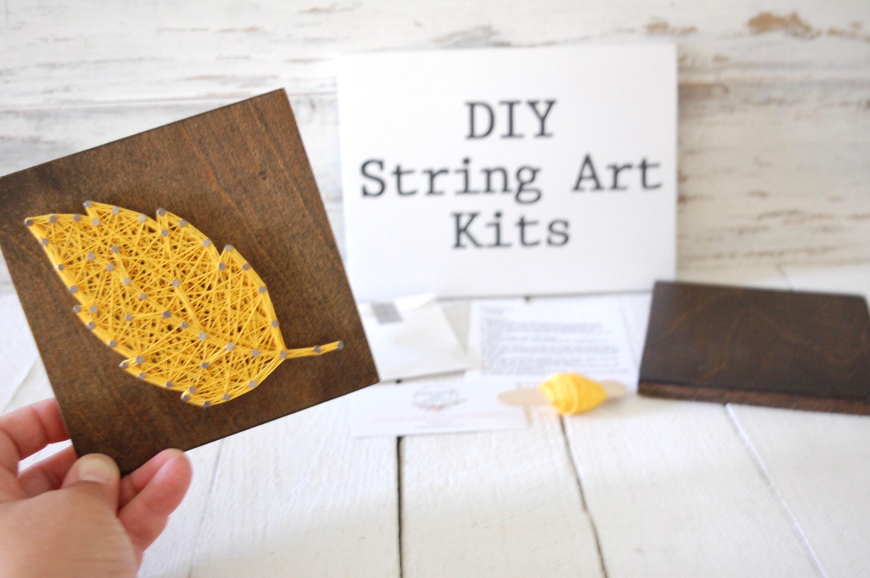 DIY Leaf String Art Kit Do It Yourself Fall Decor Farmhouse - Etsy