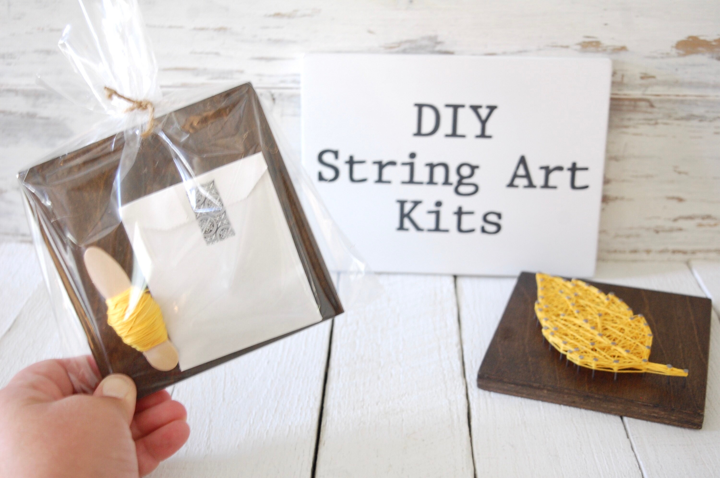DIY Leaf String Art Kit Do It Yourself Fall Decor Farmhouse - Etsy