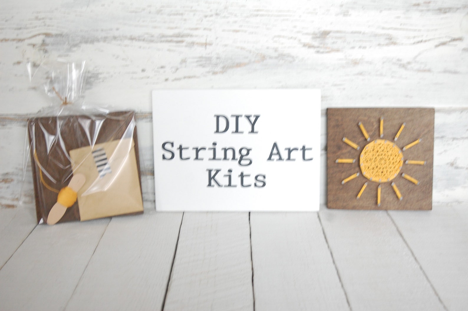 Sun String Art Kit Do It Yourself Sun Sign Farmhouse Sign | Etsy