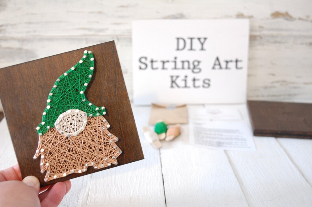 DIY St Patricks Day Gnome String Art Kit Do It Yourself - Etsy