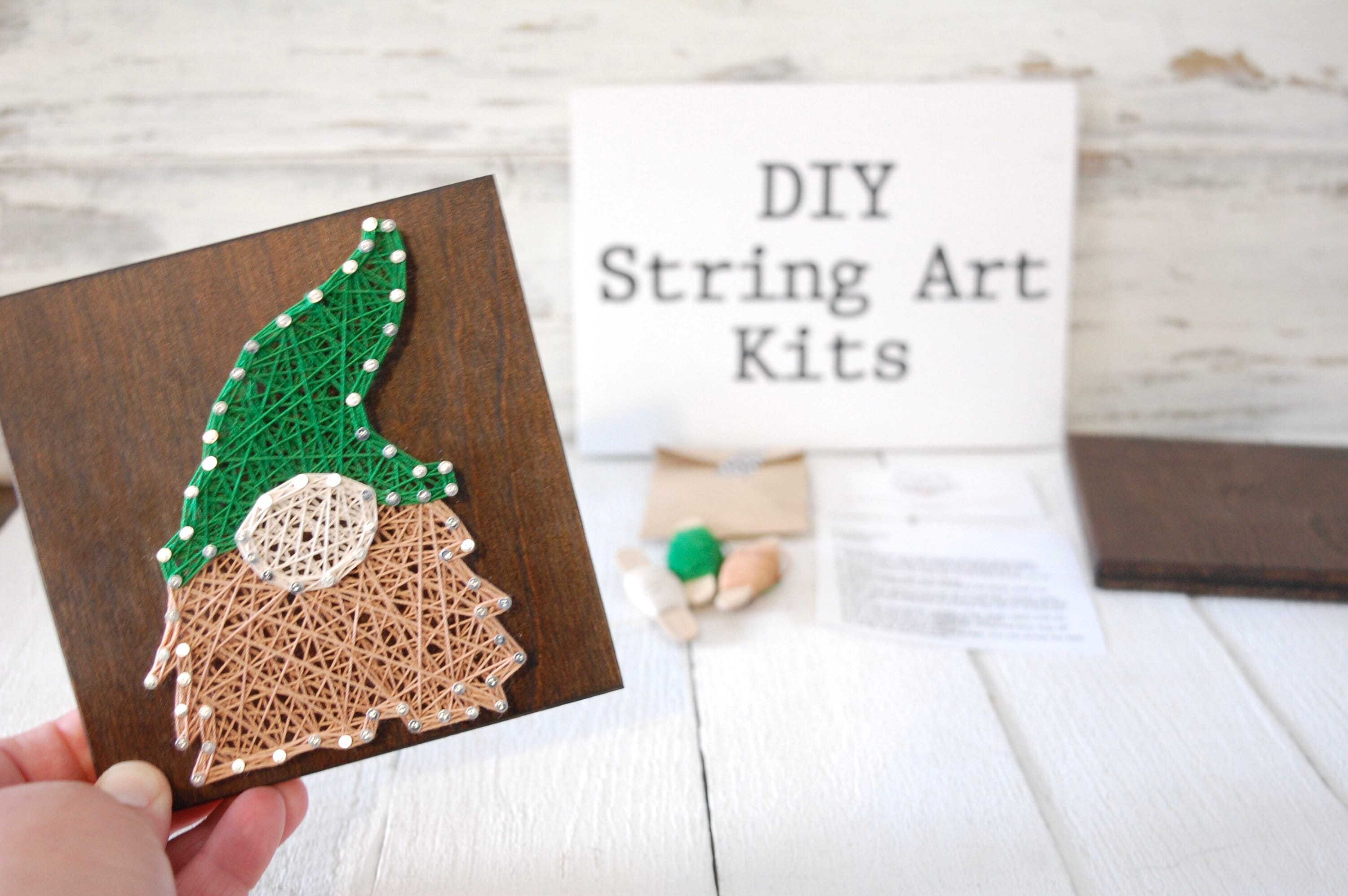 DIY St Patricks day gnome String Art Kit Do it yourself | Etsy