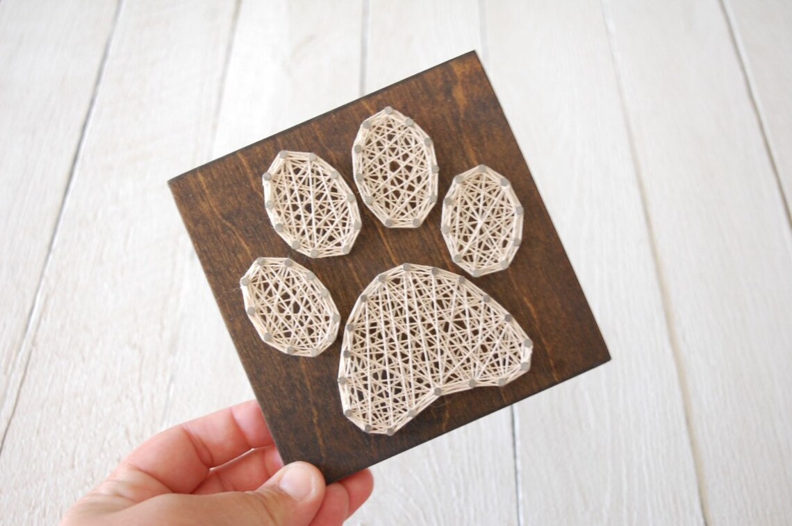 DIY PAW Print String Art Kits String Art DIY Pet Memorial - Etsy