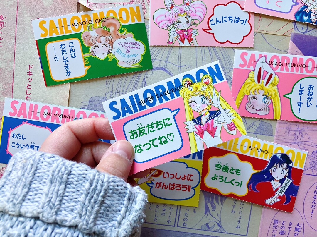 90's Sailor Moon Nakayoshi Character Cards - Etsy