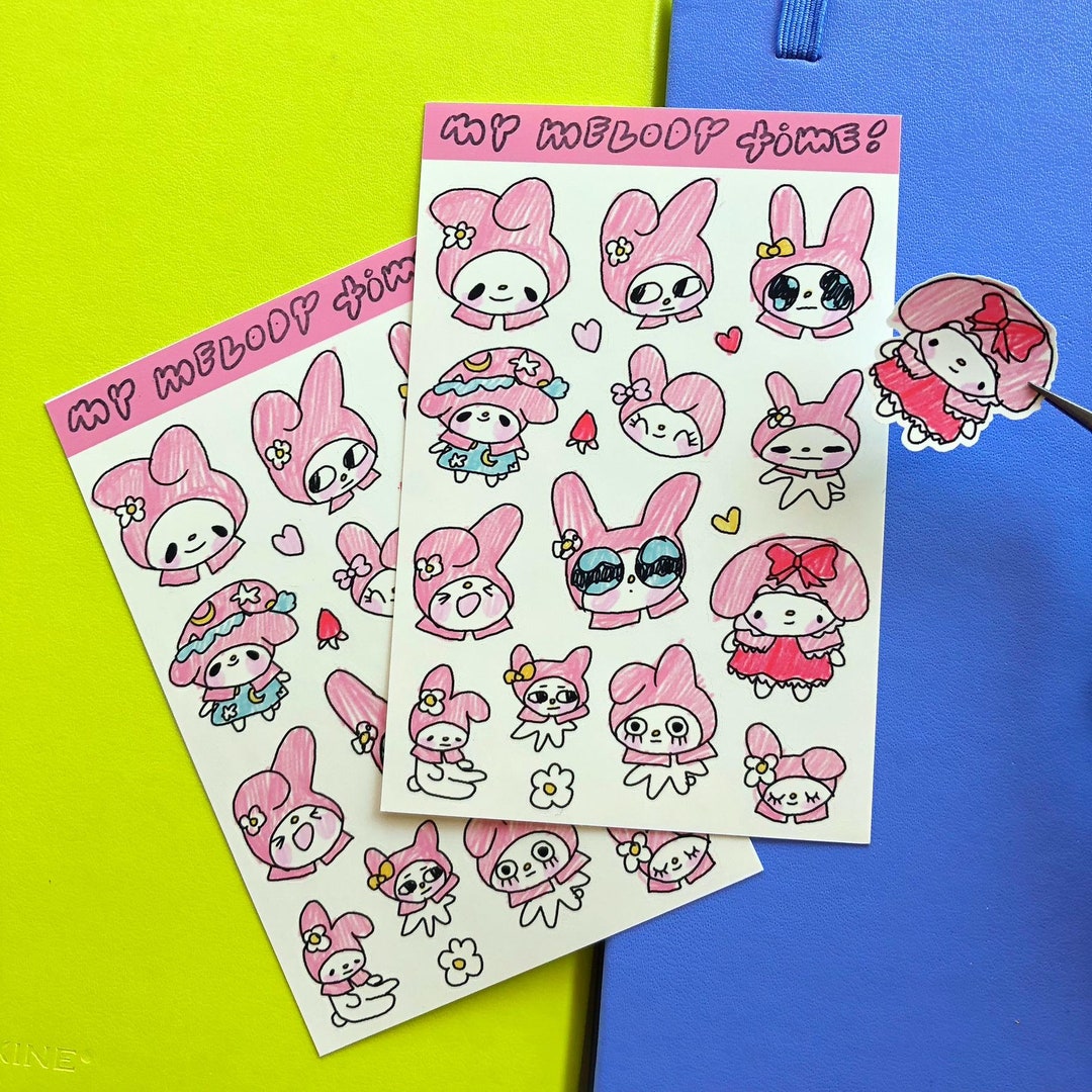 My Sweet Melo! | Sticker Sheet | FREE SHIPPING! | Weatherproof Paper ...
