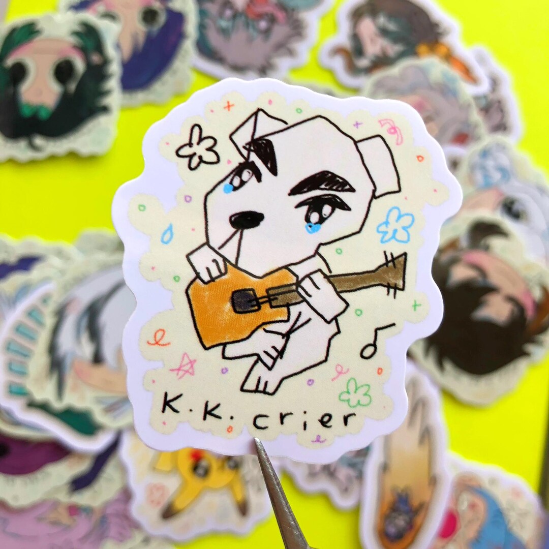 K. K. Crier | Animal Dog Musician | Video Game Die Cut Vinyl Stickers ...